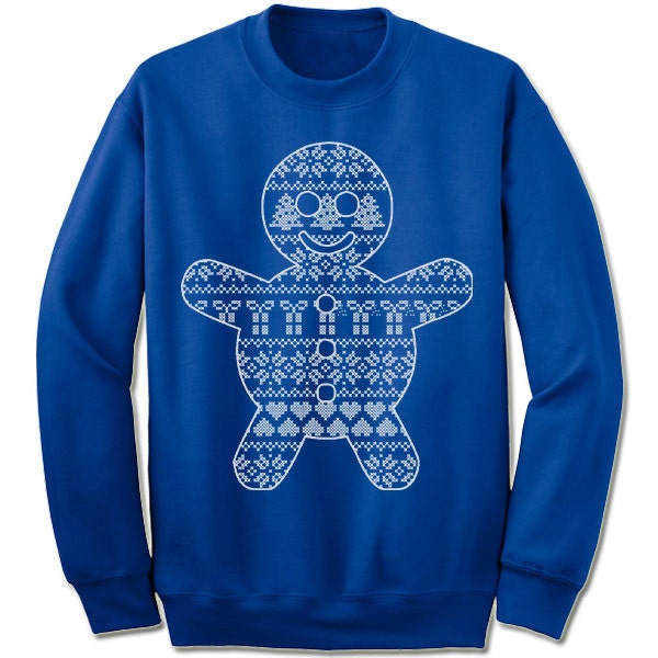 Gingerbread Man Sweatshirt. Ugly Christmas. Scandinavian Motive. Nordic ...