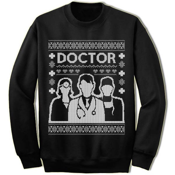 Navidad de doctor feo suéter. Regalo. Hospital feo suéter. - Etsy México