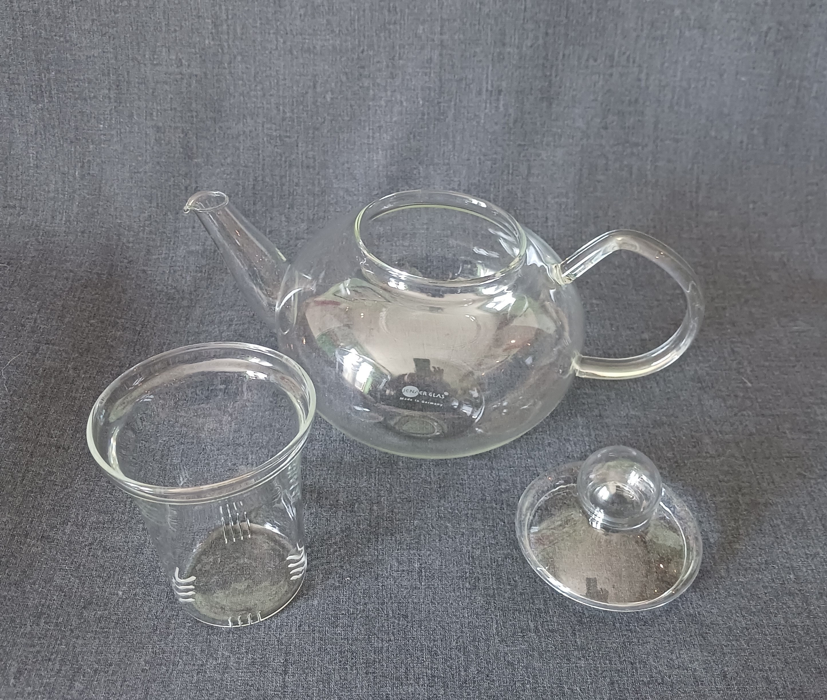 Vintage Jenaer Glas, Clear Glass Teapot With Infuser, Made in Germany ...