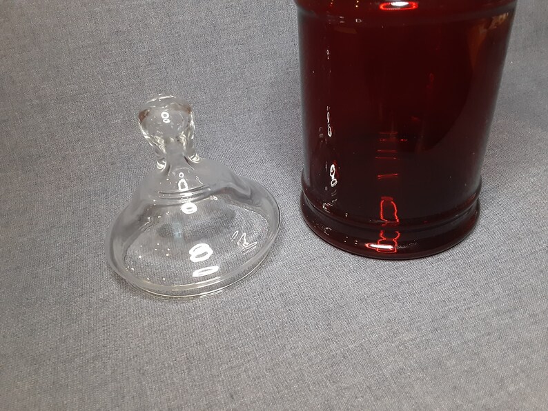 Vintage Anchor Hocking Royal Ruby Apothecary/candy Jar - Etsy
