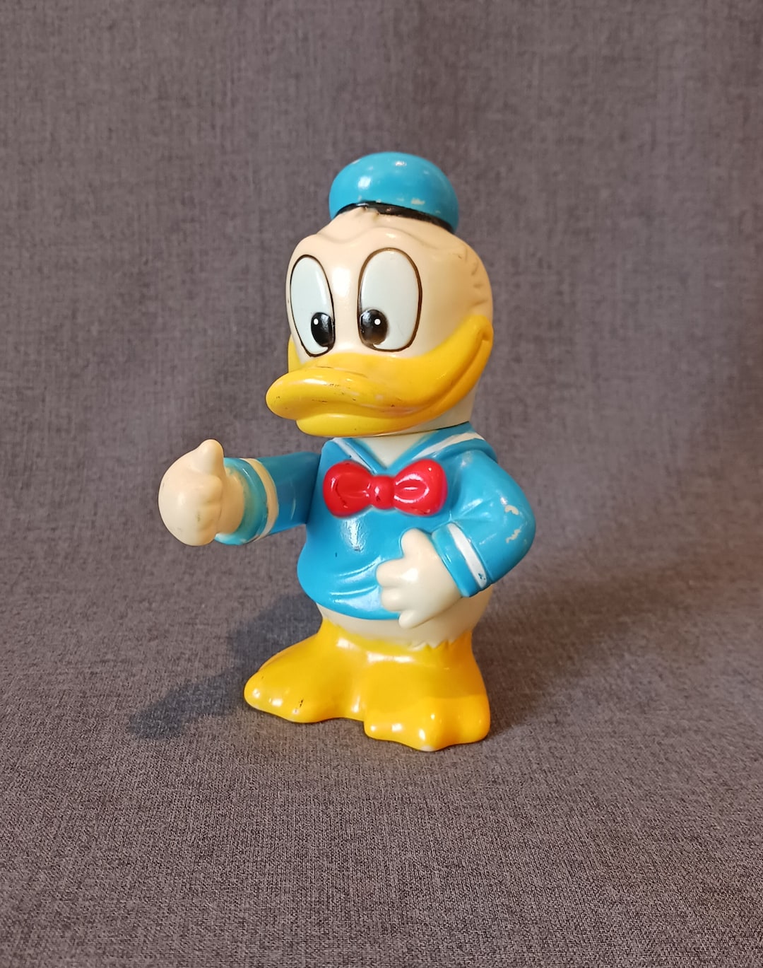 Vintage Walt Disney Donald Duck Bank , 6” Tall With Adjustable Arm ...