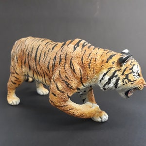 Angry Tiger Figurine - Etsy