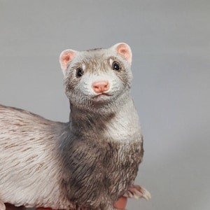 Ferret Figurine : Custom Coloring Available - Etsy