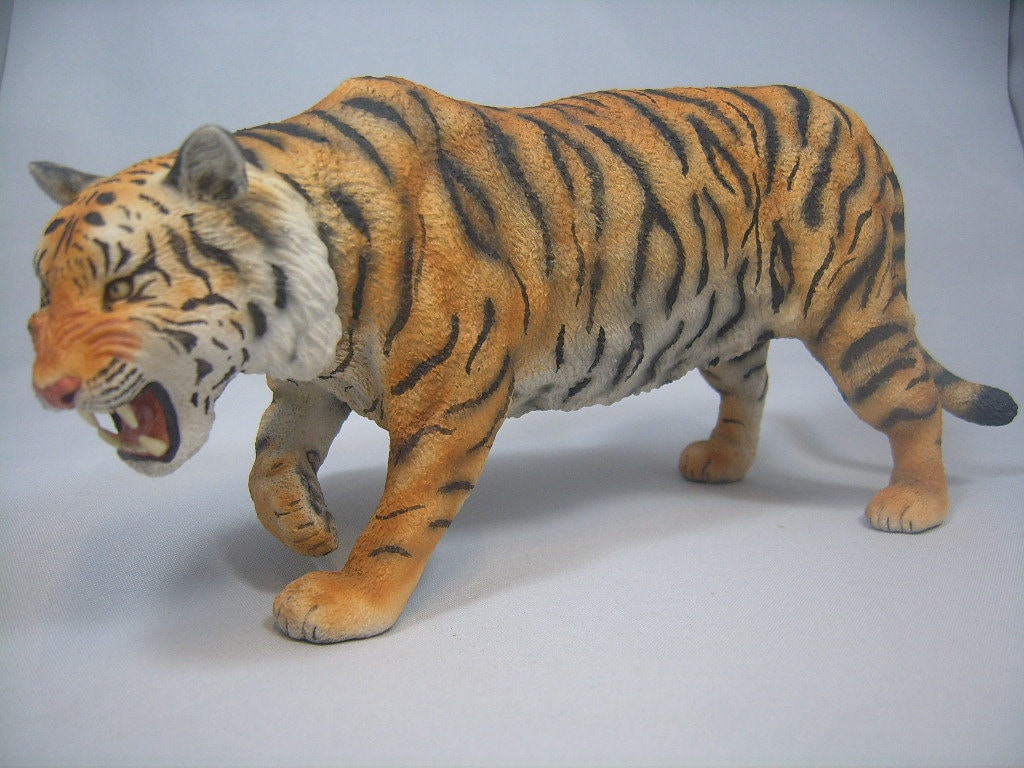 Angry Tiger Figurine | Etsy