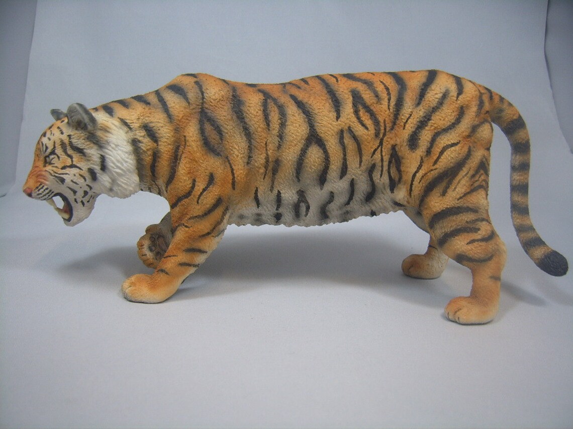 Angry Tiger Figurine - Etsy