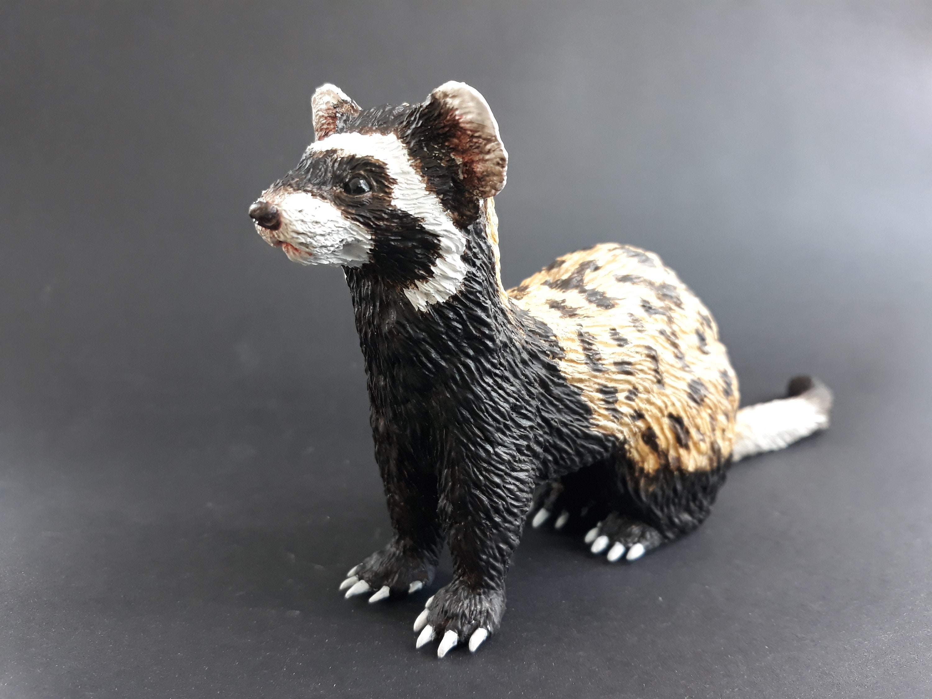 Marbled Polecat Figurine - Etsy UK