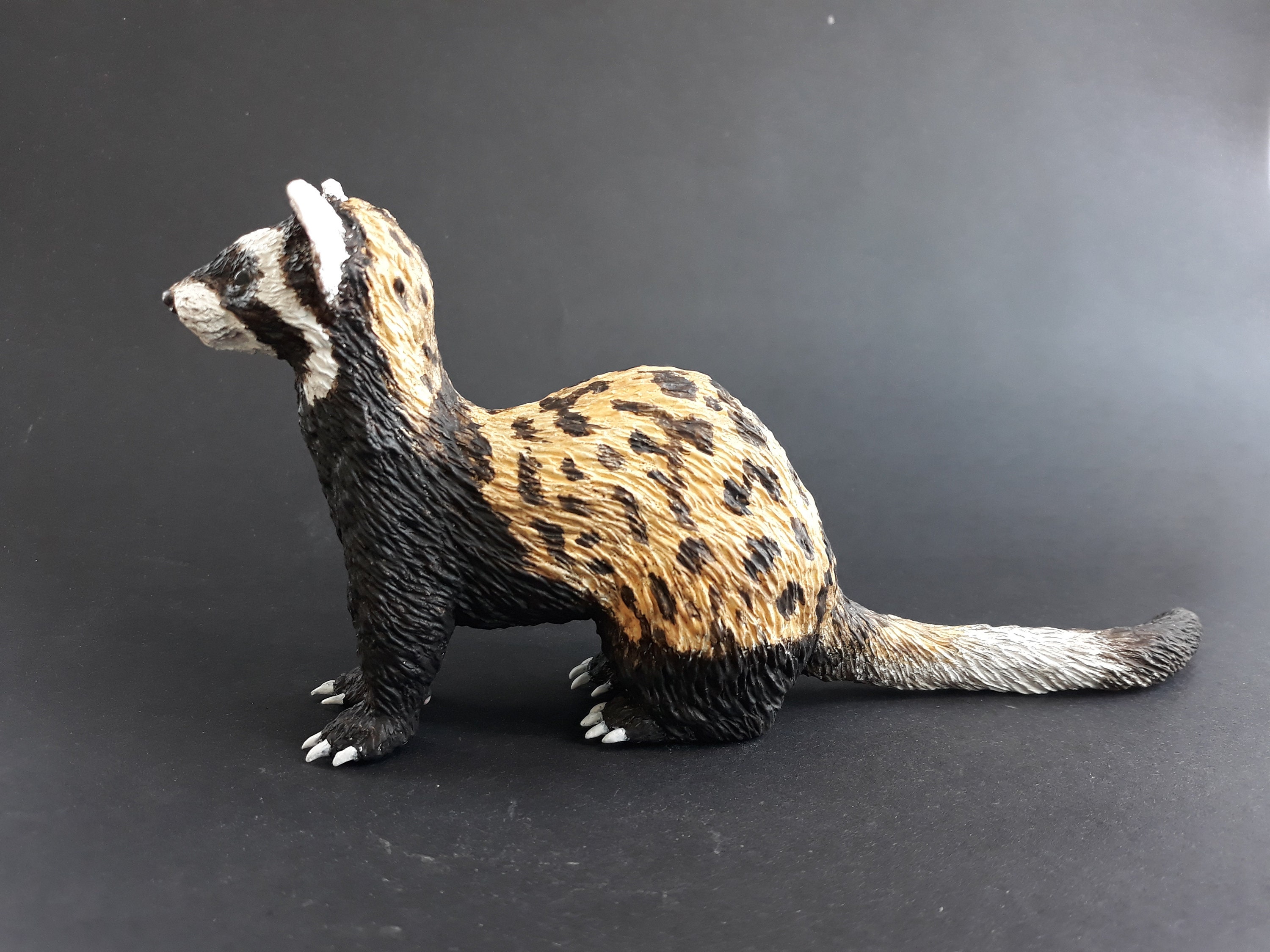Marbled Polecat Figurine - Etsy UK