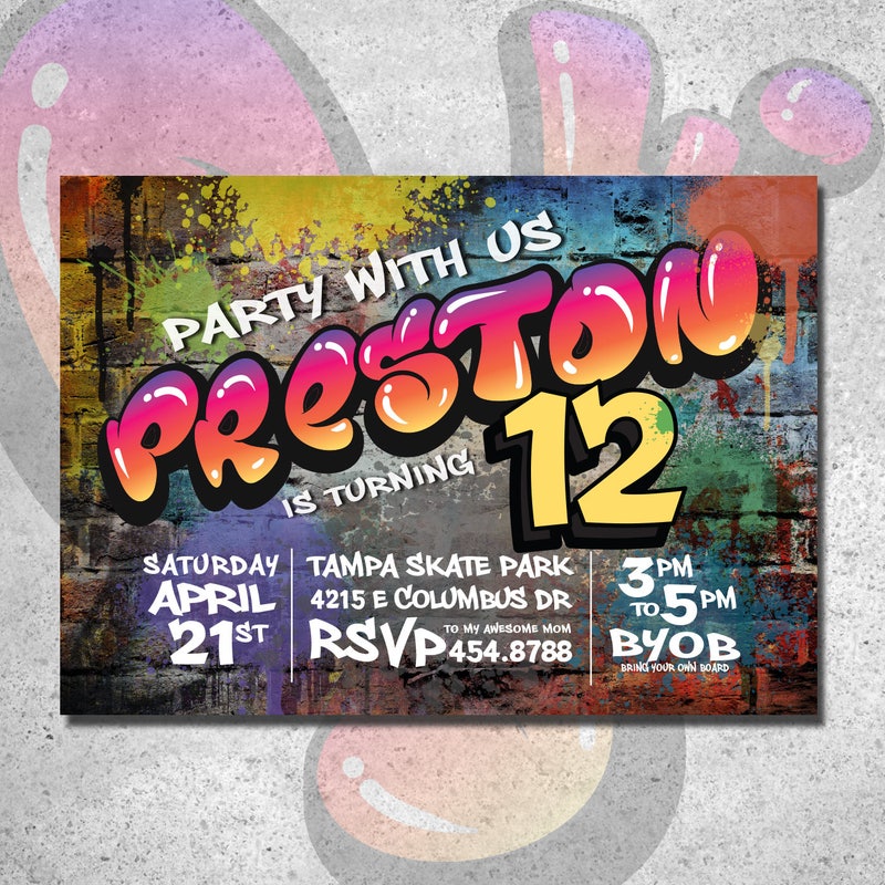 Graffiti Party - Etsy