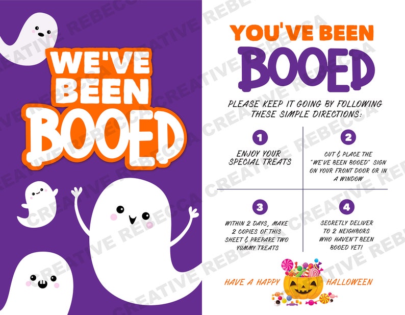 You've Been Booed We've Been Booed Halloween Treat - Etsy