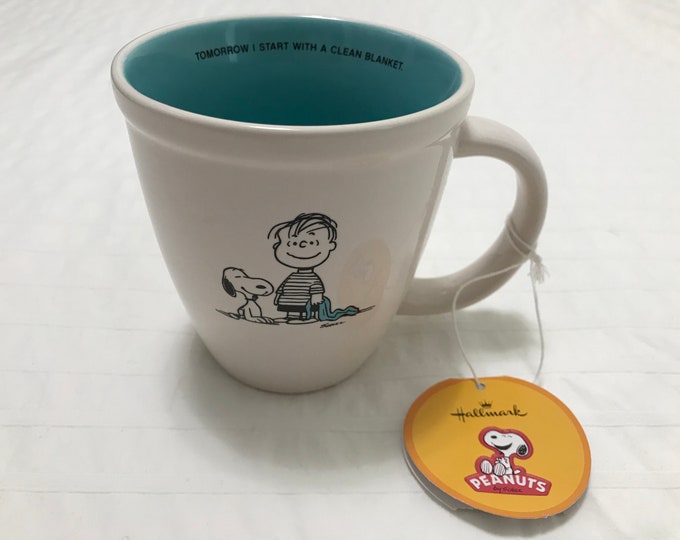 NEW Hallmark Peanuts Linus and Snoopy Tomorrow I Start With A Clean ...