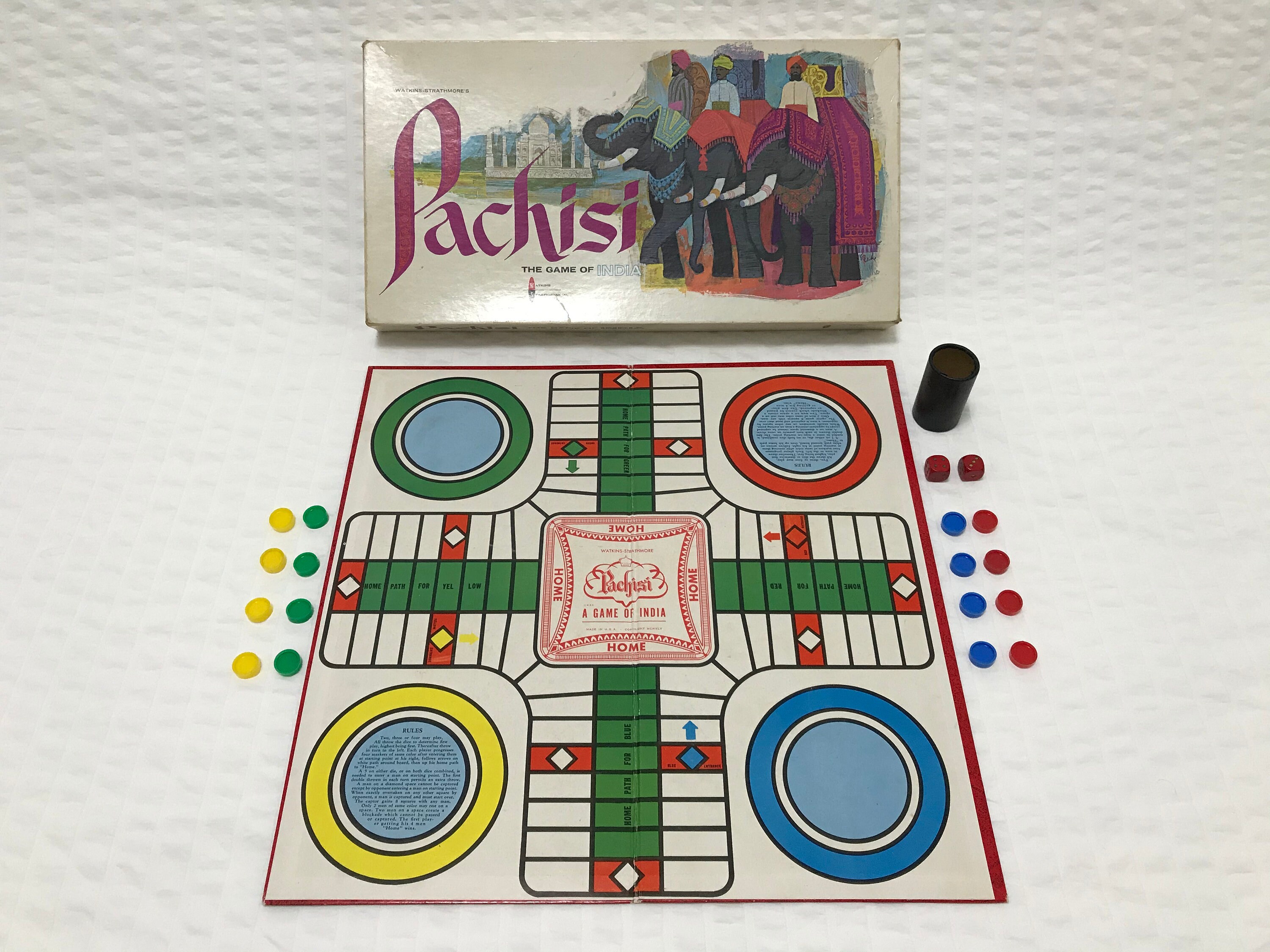 Vintage Retro Pachisi The Game of India from Watkins | Etsy