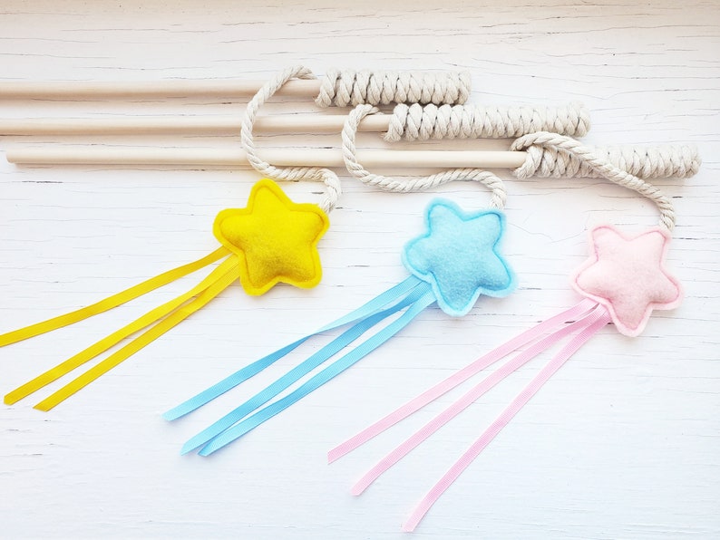 Cat Teaser Wand Cat Toy Star Cat Toys Wand Cute Cat Toys | Etsy