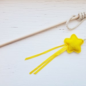 Cat Teaser Wand Cat Toy Star Cat Toys Wand Cute Cat Toys | Etsy