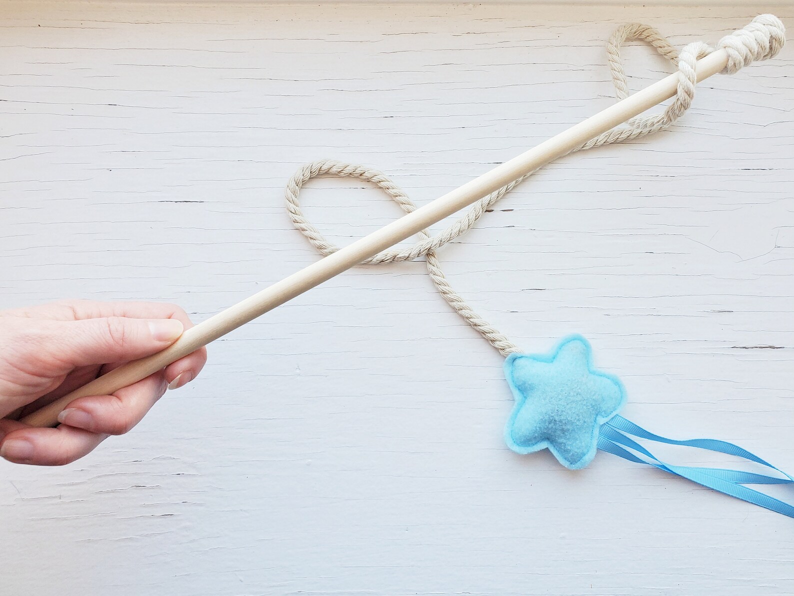 Cat Teaser Wand Cat Toy Star Cat Toys Wand Cute Cat Toys | Etsy