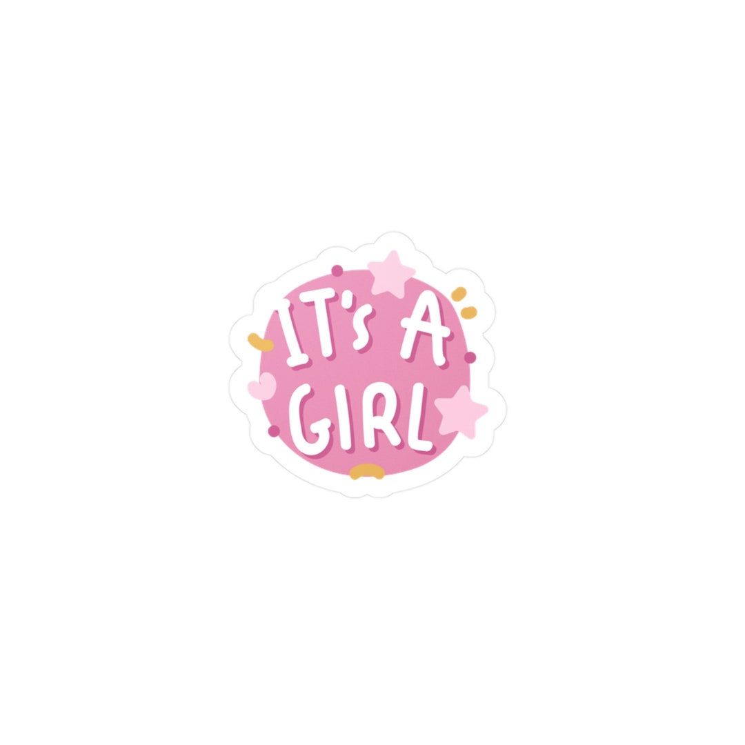 It's A Girl Sticker - Etsy