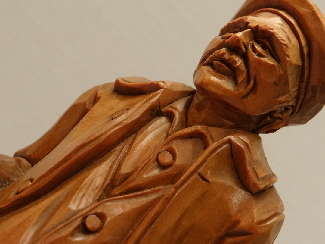 Art Popular Folk Art Signed Old Hovington Character - Etsy