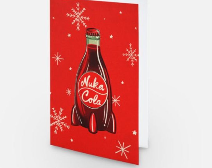 Nuka Cola Fallout Vintage Christmas Card - Monstermaker - Etsy