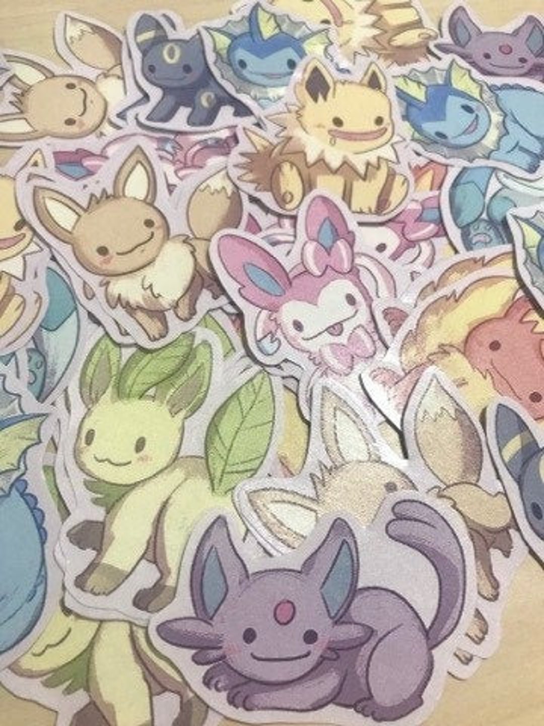 Derpy Ditto Eevee Stickers - Etsy Australia