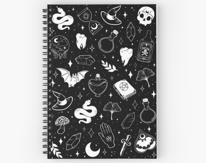 Black Magic Reusable Sticker Book - Etsy