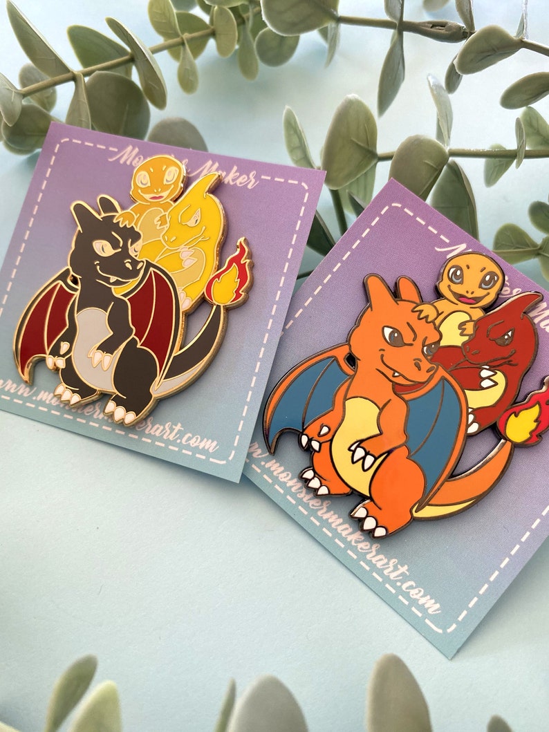 Charizard Poketotems Large Enamel Pins Limited Edition - Etsy