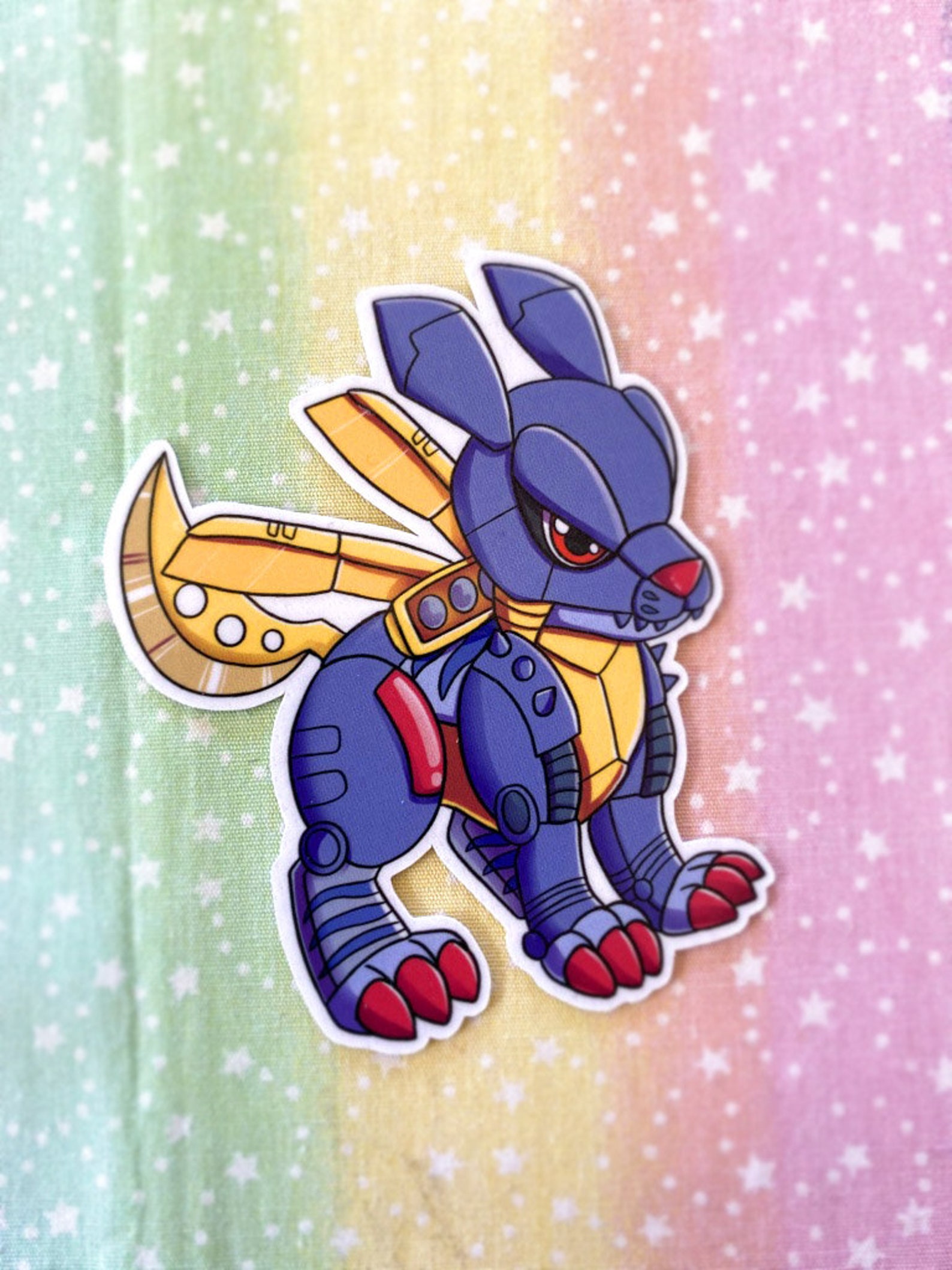 Digimon Chibi Wargreymon and Metalgarurumon Stickers - Etsy