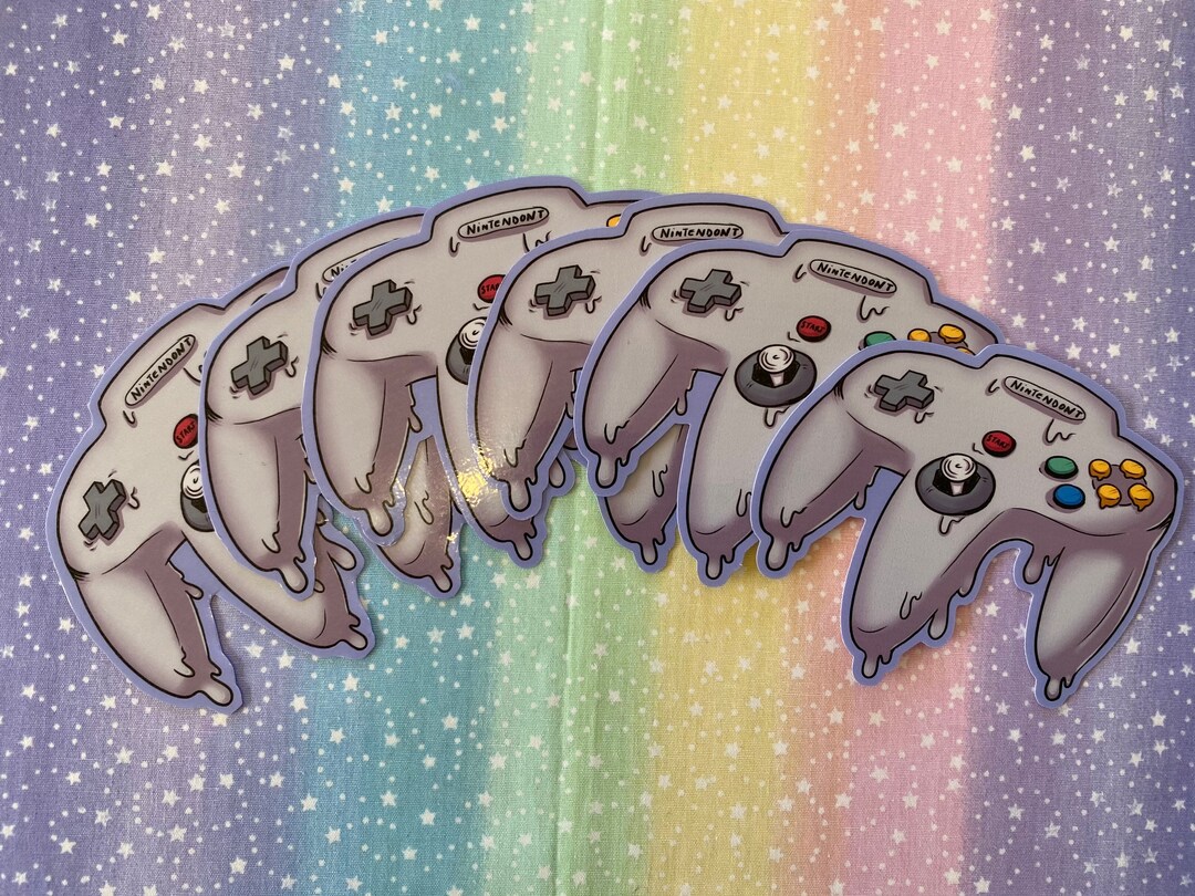 N64 Drippy Controller Nintendo Vinyl Sticker Monster Maker - Etsy