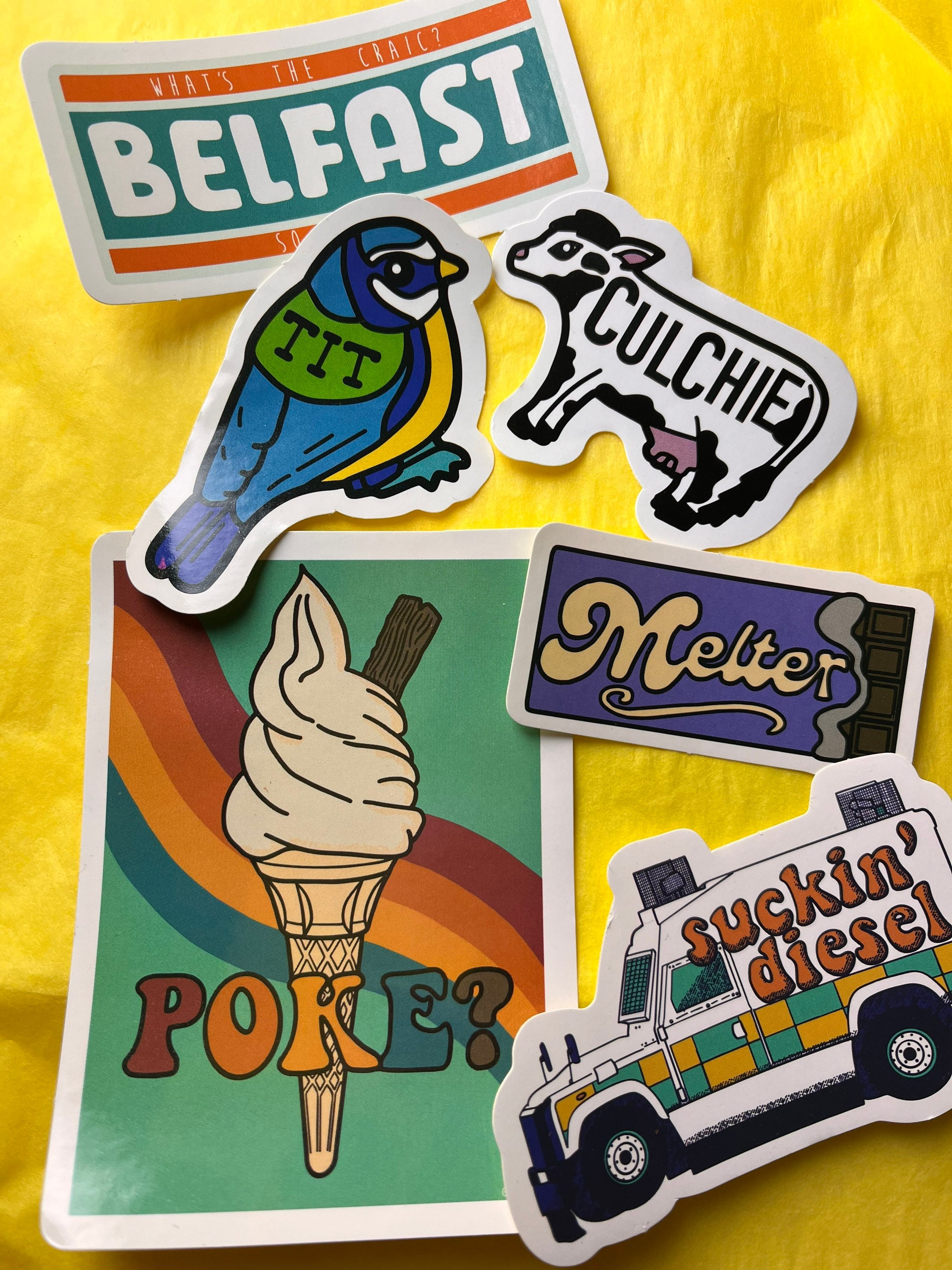 6 NI Sticker Bundle - Etsy