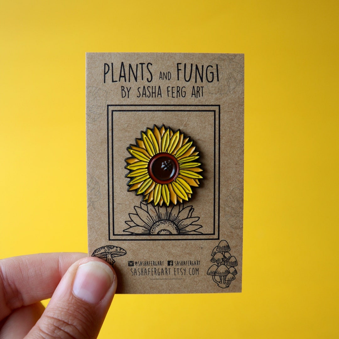 Sunflower Pin - Etsy