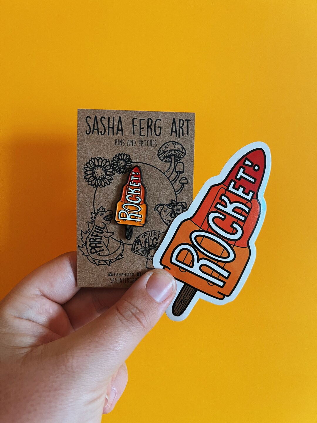 Rocket Lolly Pin | Funny Food Pin - Etsy