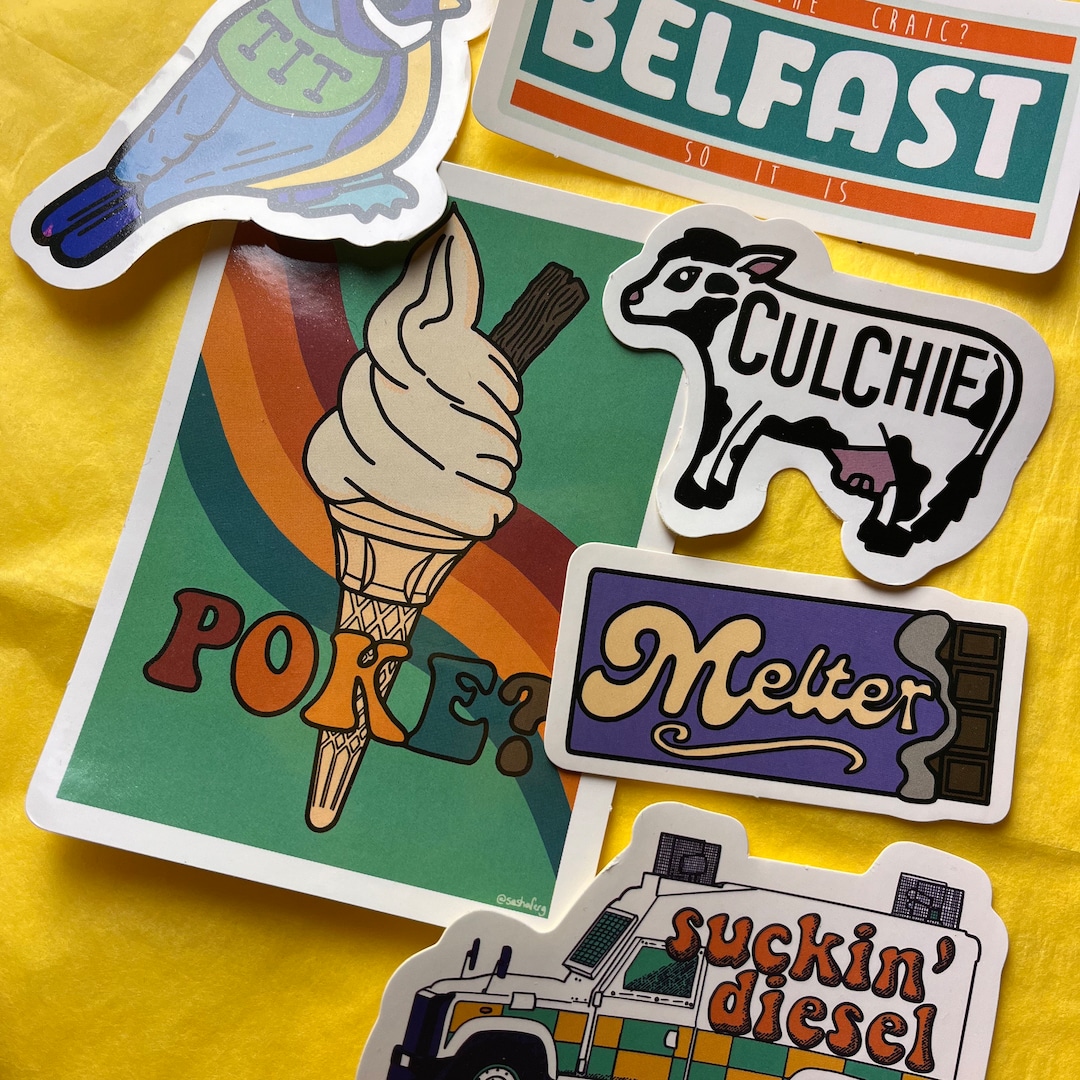 6 NI Sticker Bundle - Etsy