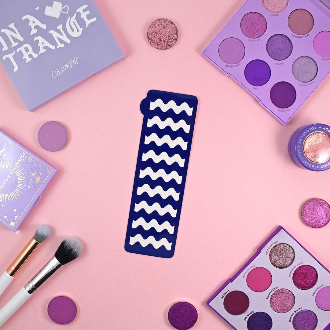 Squiggle 01 MEDIUM Makeup Swatch Stencil Sticker - Etsy