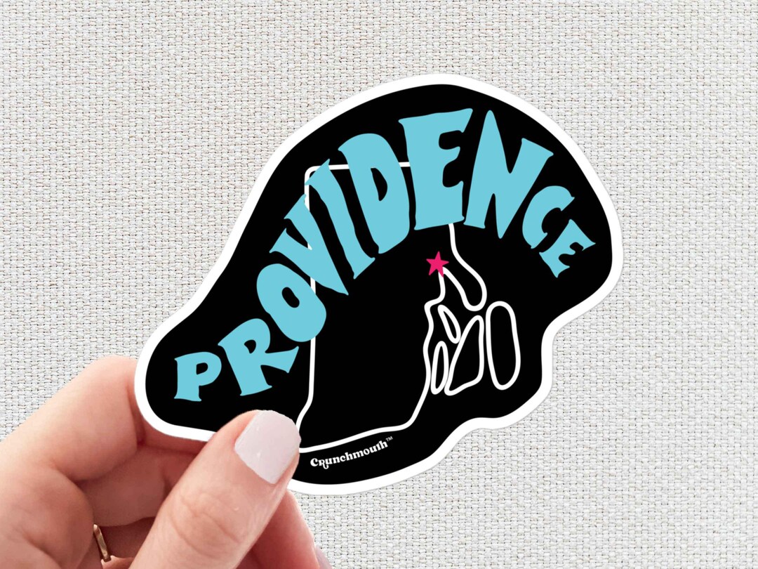 Providence Rhode Island Sticker, Retro Travel Luggage Decal, Waterproof ...