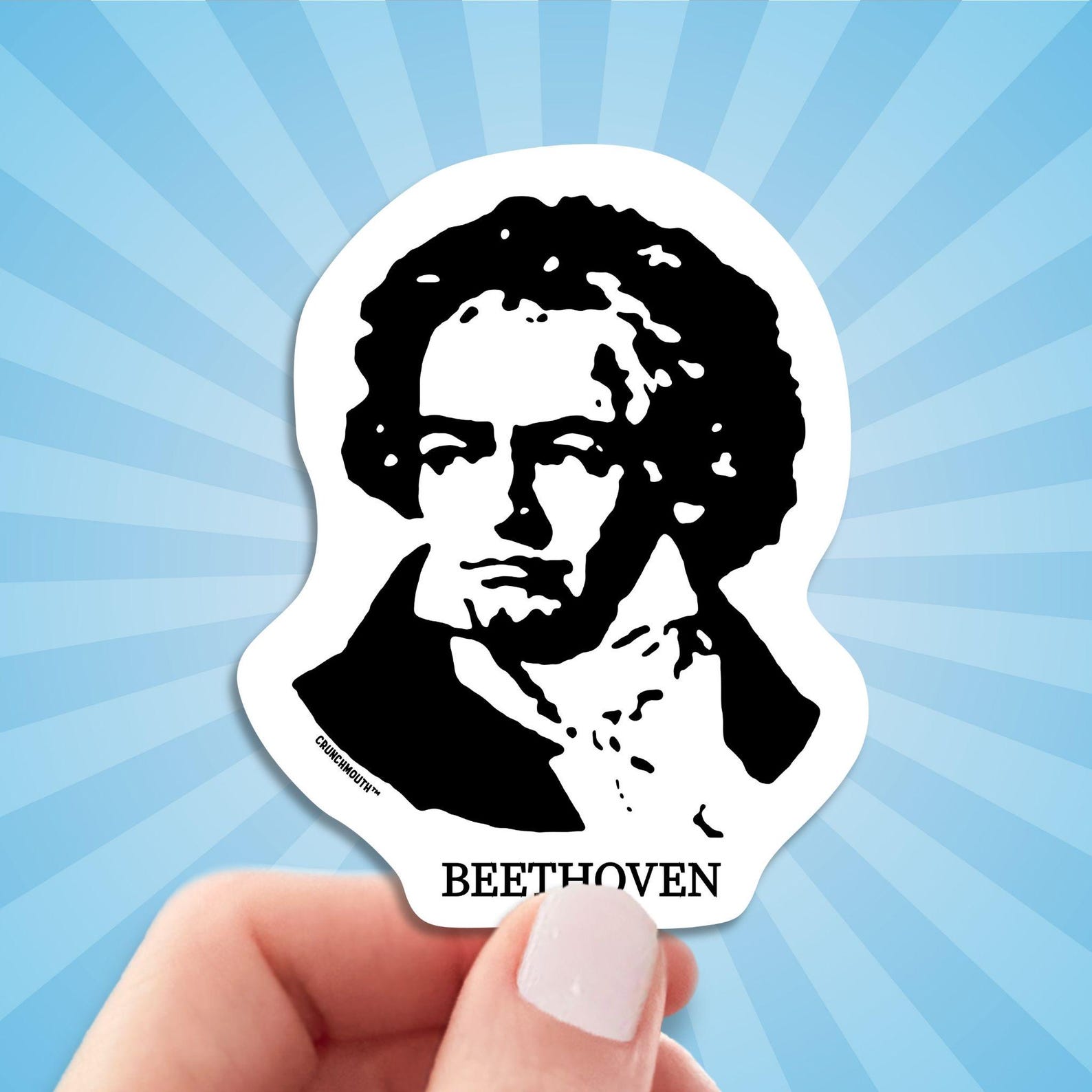 Beethoven Sticker, Ludwig Van Beethoven Classical Music Decal for Water ...