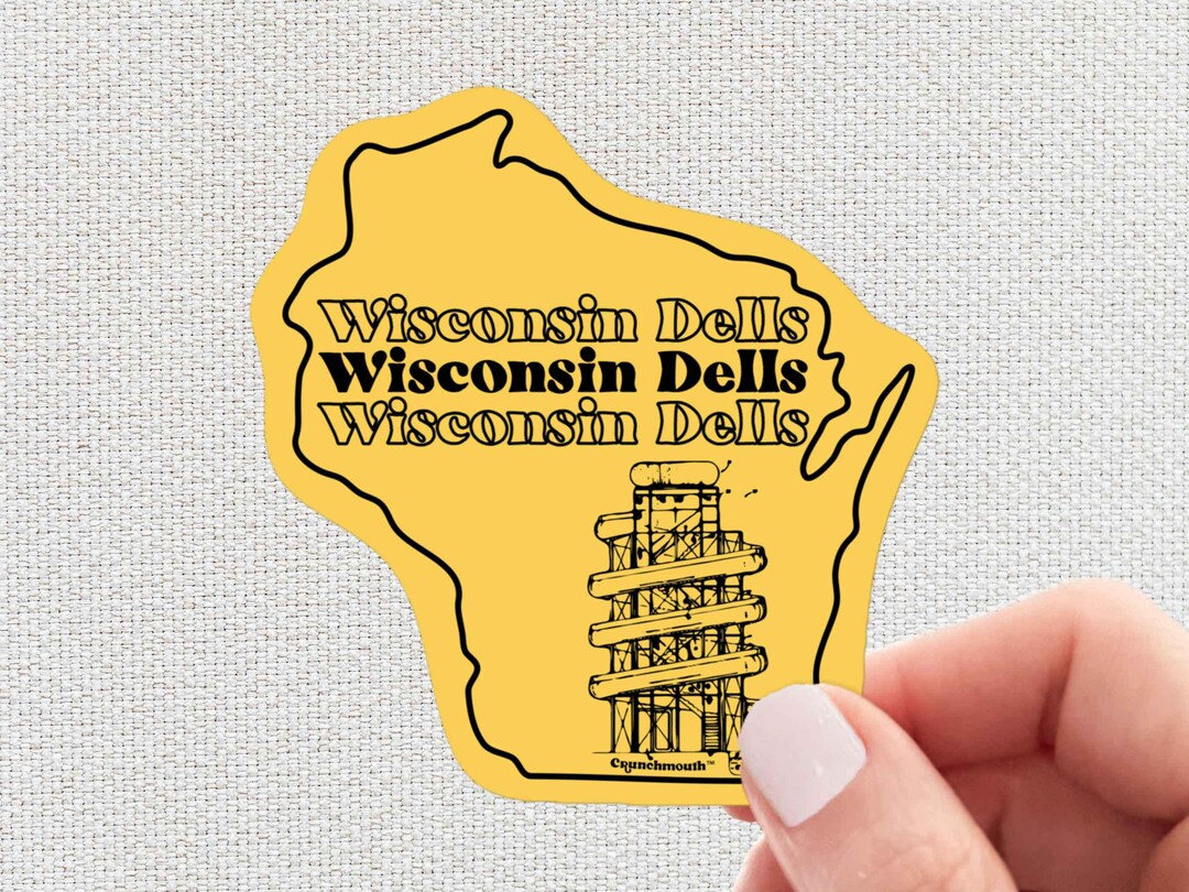 Wisconsin Dells Sticker, the Dells WI Sticker, Wisconsin Travel Decal ...