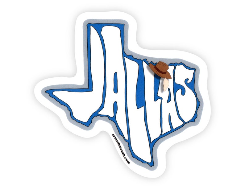 DALLAS TEXAS State Map Sticker - Etsy