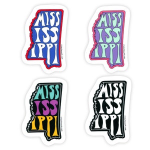 MISSISSIPPI STATE Bumper Sticker Jackson Biloxi Oxford Gulfport ...