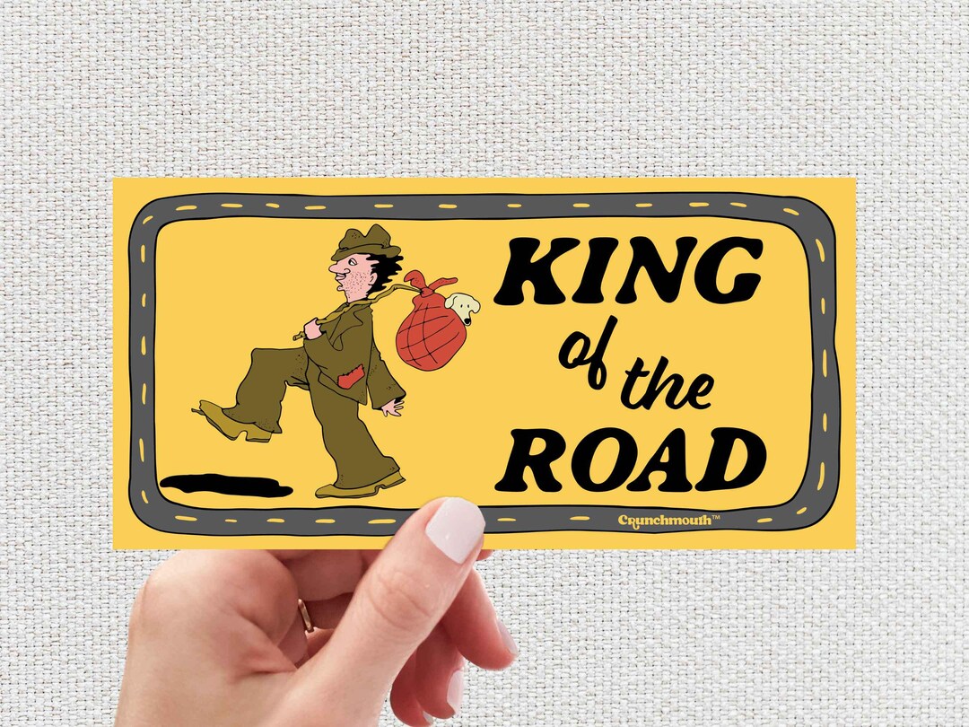 King of the Road Bumper Sticker, Camper RV Travel Bus Decal, Seeker ...