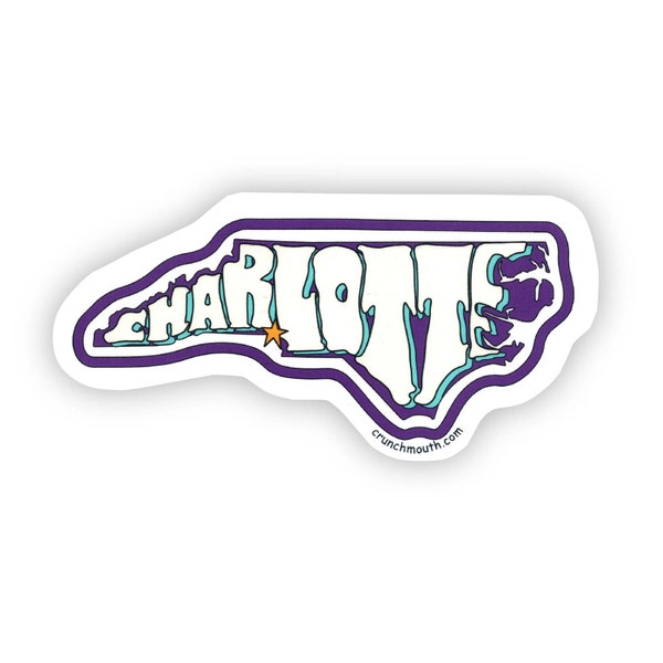 Charlotte Nc Sticker - Etsy