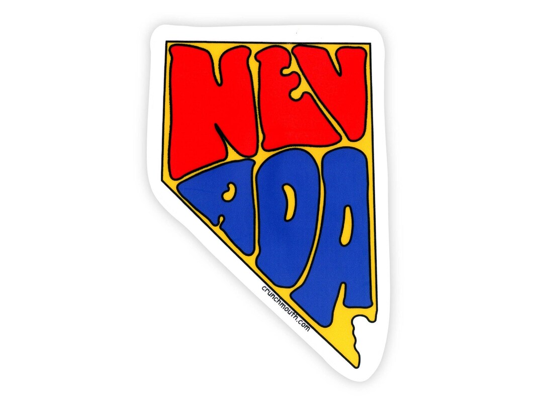 NEVADA STATE Bumper Sticker Travel Decal Las Vegas Casino Bellagio ...