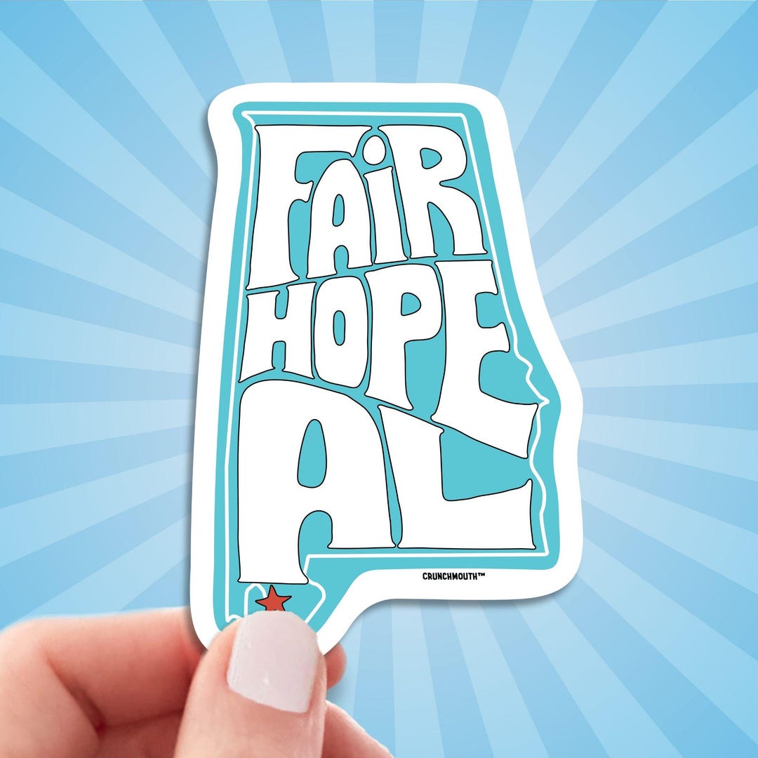 Fairhope Travel Luggage Sticker, Fairhope Alabama Decal for Water ...