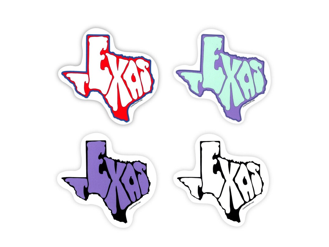 TEXAS STATE Bumper Sticker Dallas Houston San Antonio Austin Fort Worth ...