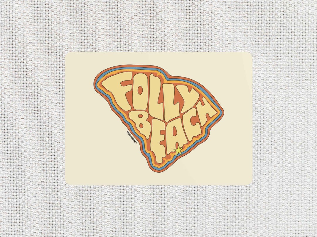 Folly Beach Wall Art Sign, Aluminum Metal Sign for Home Decor, Indoor ...