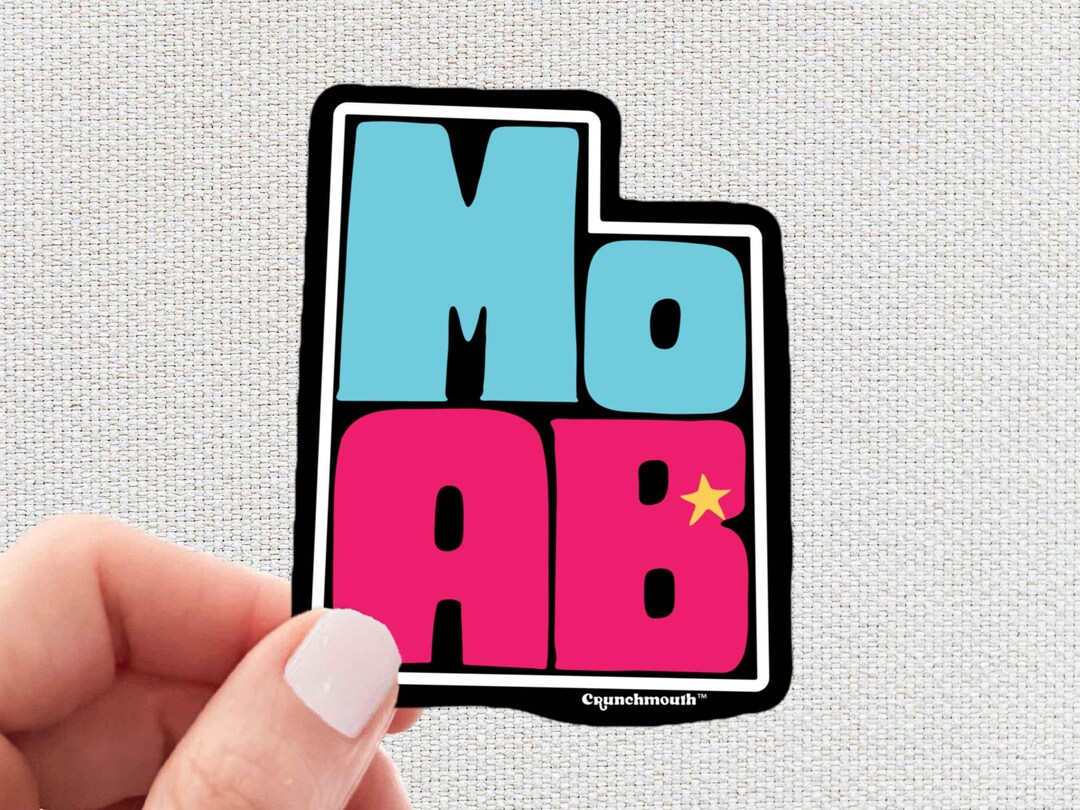 Moab Sticker, Moab Utah Sticker, Laptop Stickers, Water Bottle Sticker ...