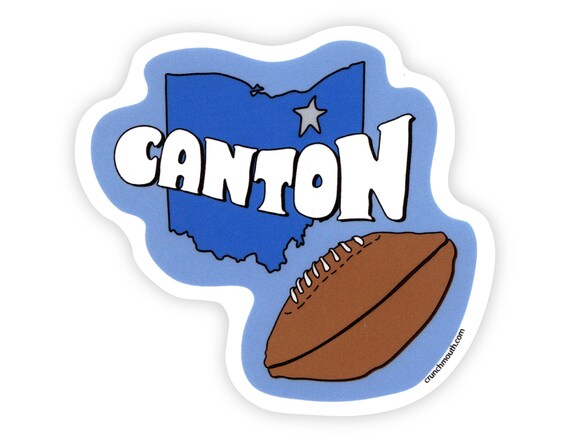 CANTON OHIO State Map Sticker Travel Decal - Etsy
