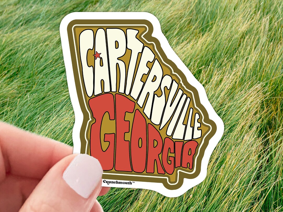 Cartersville Georgia Sticker, Road Trip Stickers, Cooler Stickers, on ...