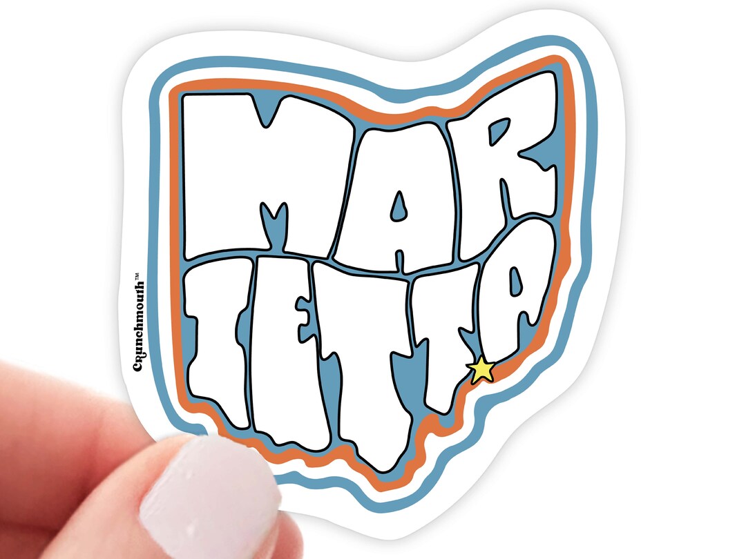 Marietta Ohio Vinyl Sticker - Etsy