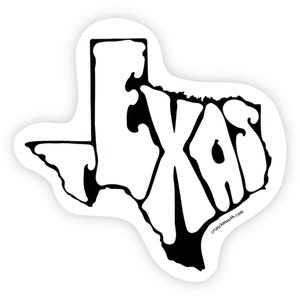 TEXAS STATE Bumper Sticker Dallas Houston San Antonio Austin Fort Worth ...