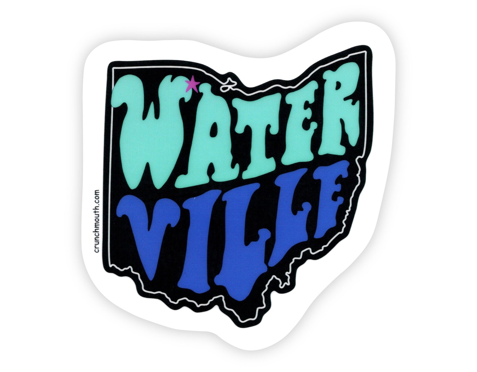 WATERVILLE OHIO State Map Sticker - Etsy