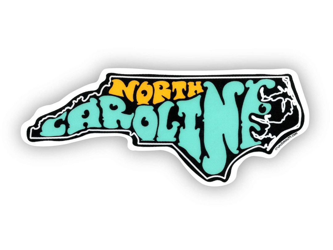 NORTH CAROLINA State Bumper Sticker Raleigh Charlotte Durham Duke ...