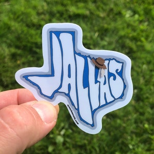 Dallas Texas State Map Sticker - Etsy
